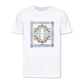 Etro T-Shirt mit Print - - Tops - Herren - Wei&szlig; - 2XL