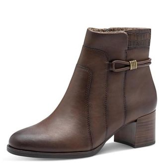 Jana bottines femme &agrave; talon bloc vegan, Cognac, 37 EU