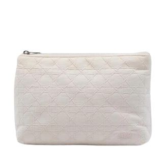Dior Pre-owned Canvas Pouch - - Pre-owned - Damen - Wei&szlig; - ONE SIZE