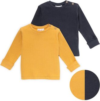 People Wear Organic Langarmshirt im 2er Pack aus Bio-Baumwolle GOTS zertifiziert