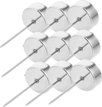 SOLUSTRE 12stücke Teiliges Kerzenhalter Mit Spitze Silberne Stabkerzenhalter Für Weihnachtsdeko Tisch Und Baum Vielseitig Als Taper Candle Holders Leichte Eise