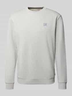 Scotch & Soda Sweatshirt mit gerippten Abschl&uuml;ssen