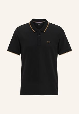 HUGO BOSS Piqu&eacute;-Poloshirt Parlay schwarz