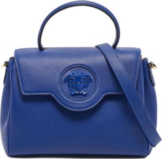 Versace sac &agrave; main La Medusa en cuir - Bleu