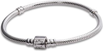 Pandora Schlangen-Gliederarmband mit Zylinder-Verschluss in Sterling-Silber Moments Collection, Größe 21