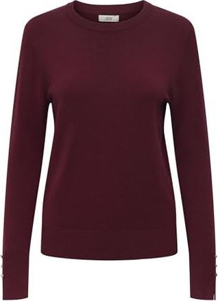 Jacqueline de Yong JdY Jdymalou L/S on Button Pullover KNT Noos Malou Pull à Bouton, Bordeaux, M Femme