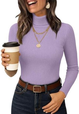 Generic Pull Femme Chic Et Elegant V&ecirc;tements Taille Sweaters Grande WomenS Oversize Haut Rouge Pulls Blanc Chaud Col Roul&eacute; Femmes Cachemire Fashion Pulls, Gil