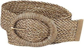 Allegra K Ceintures tissées pour femmes Ceintures de taille large pour le décor de robe réglable Marron 58-84cm/22.83-33.07