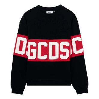 GCDS Band Logo Crewneck - - Sweatshirts & Hoodies - Herren - Schwarzk - XS