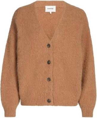 Saison 1865 Cardigan Wuley in Mohair und Alpaka gemischt