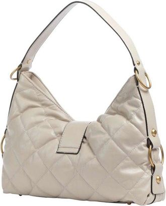 Guess Womens Shoulder Bag Bone Polyurethane - Shoulder-Bags