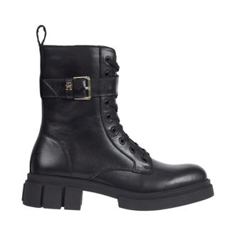 Tommy Hilfiger Coole feminine Bikerboots - - Shoes - Damen - Schwarzk - 36 EU