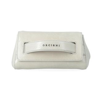 Orciani Sac &agrave; main Clutch Stark en cuir gris