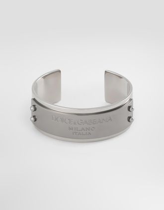 Dolce & Gabbana Armreif Mit -logo - Mann Bijoux Silber Metall Onesize