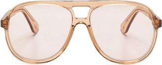 Golden Goose Lunettes De Soleil - Beige