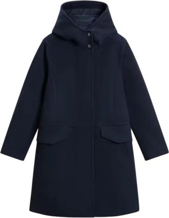 Woolrich Melton Woll Parka - - Coats - Damen - Blau - M