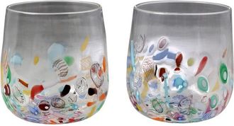 Murano (Gläser Acquario 2er-Set) Murano Karaffe Rialto/Acquario Gläser 2er Set. Hochwertige Handarbeit - Exklusive Erzeugnisse des Kunsthandwerks