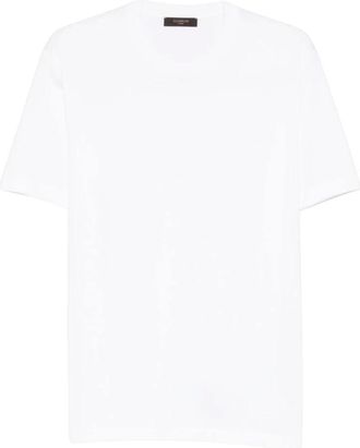 Zanone Homme, Tops, Blanc, Taille: XL T-Shirt MC