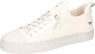 Mustang Jeans Mustang Femme 1376-309 Chaussures Basses &agrave; Lacets, Blanc, 40 EU