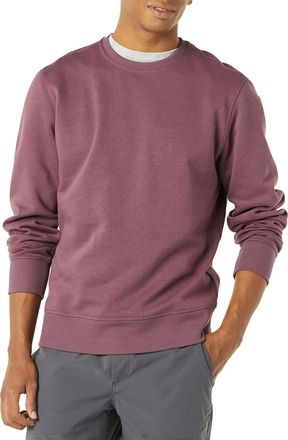 Amazon Essentials Herren Fleece-Sweatshirt mit Rundhalsausschnitt (erhältlich in Big & Tall), Purpur, XXL