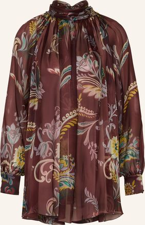 Etro Etro Blusenshirt Aus Seide rot