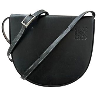 Loewe Pre-owned Leder Heel Pouch Umh&auml;ngetasche - - Pre-owned - Damen - Schwarzk - ONE SIZE