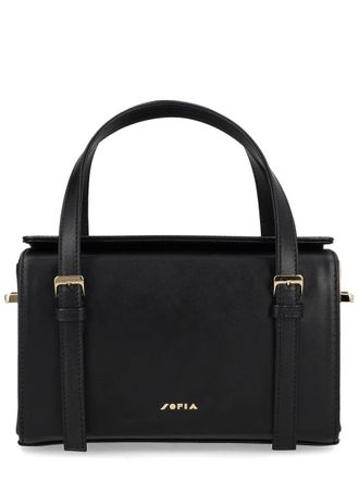 Vix Womens Mini Belmondo Bag Black Calf Leather Handbags Hand