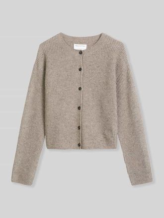 Marc O'Polo Cardigan aus Wolle mit Label-Detail