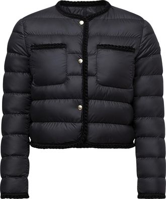 Moncler Doudoune courte Gencay à bordure tressée