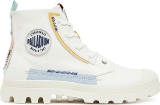 Palladium Schn&uuml;rstiefeletten Palladium Pampa Underlayer 99183-116-M Wei&szlig;