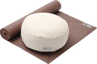 Yogistar Yoga-Set Starter Edition - Meditation (Yogamatte + Kissen) Braun