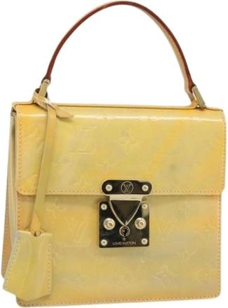 Louis Vuitton Sac &agrave; main vintage en cuir verni Pre-owned - Femme - Pre-owned - Jaune - Taille: ONE Size