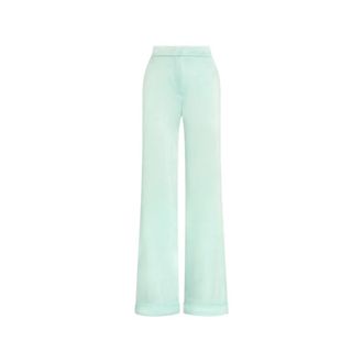 Genny Femme, Pantalons, Vert, Taille: 42 FR Wide Pantalons