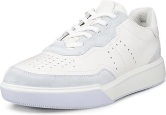 Ecco Damen Street Court Leder Air White Trainer 40 EU