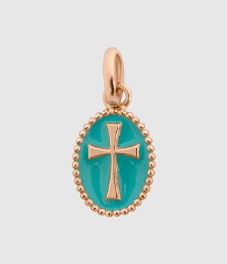 Gigi Clozeau Pendentif Croix R&eacute;sine Or
