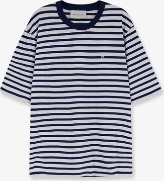 Ami Cotton T-shirt with embroidered logo on the front - AMI PARIS - gender_Man