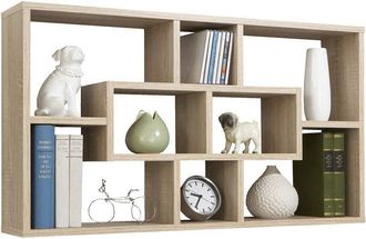 FMD Möbel 289-001 Lasse Wandregal, eiche,maße 85.0 x 16.0 x 47.5 cm (BHT)
