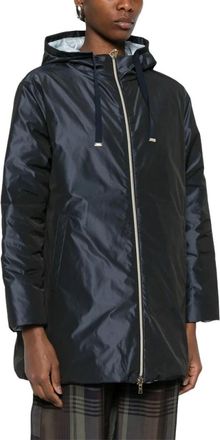 Herno Femme, Manteaux, Bleu, Taille: 44 FR A-shape Jacket