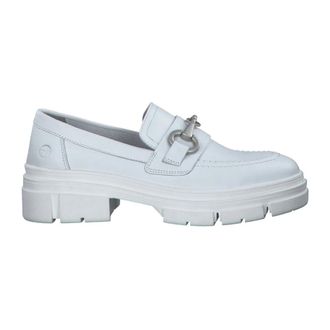 Tamaris Wei&szlig;e Leder Loafer - - Shoes - Damen - Wei&szlig; - 39 EU
