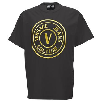 Versace Jeans Couture Schwarze T-Shirt und Polo Kollektion - - Tops - Herren - Schwarzk - S