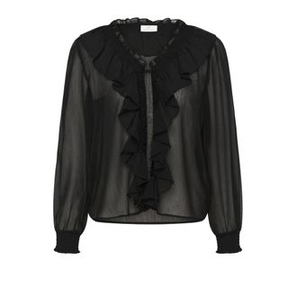 Kaffe KAliv Blouse - Femme - Blouses et Chemises - Noir - Taille: 38 FR