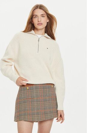 Tommy Hilfiger Pullover WW0WW42141 Écru Relaxed Fit