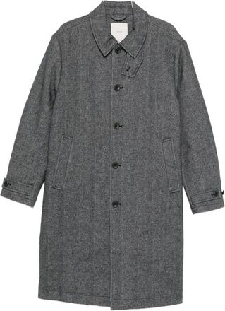 Calvin Klein Homme, Manteaux, Noir, Taille: S Manteau classique noir avec boutons frontaux