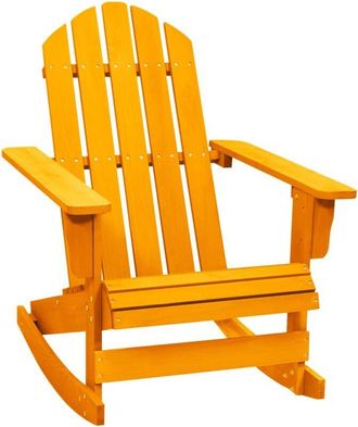 vidaXL Vidaxl - Adirondack-Schaukelstuhl Massivholz Tanne Orange