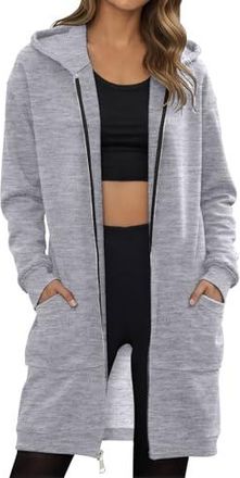 Generic Sweat &agrave; capuche dhiver et dautomne doubl&eacute; en polaire pour femme - Tenue &agrave; capuche lourde - Coupe ample - Grande taille - Pull tendance Y2K - Confortab