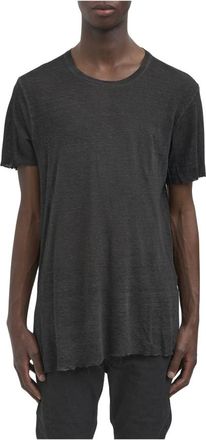 Po&eacute;me Boh&eacute;mien Poeme Bohemien, Homme, Tops, Gris, Taille: L T-Shirt en Lino