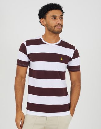 Brave Soul 3er-Pack T-Shirts aus Baumwolle in verschiedenen Farben mit Rundhalsausschnitt-Mehrfarbig