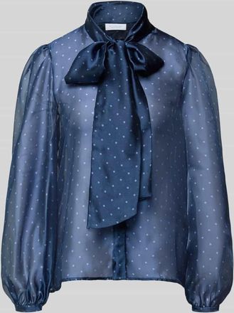 Rich & Royal Schluppenbluse im semitransparenten Design