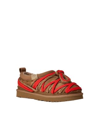 UGG Mens Slip-On Tasman Lace Slippers Chestnut Upper: Leather Flat Shoes