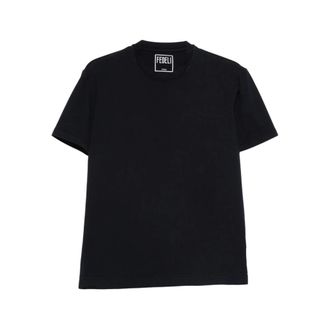 Fedeli Crew Neck T-shirt - - Tops - Herren - Blau - 4XL